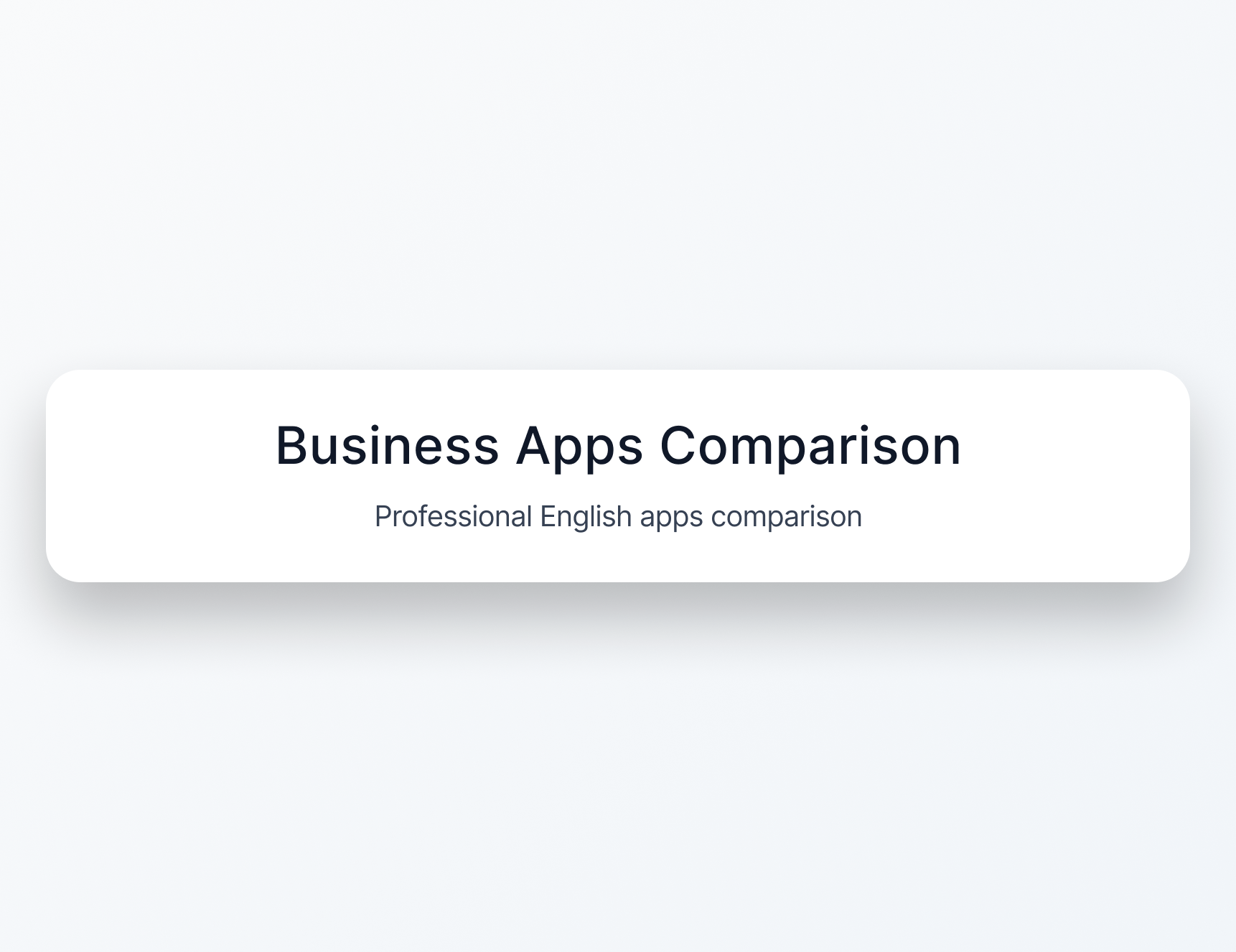 Professional English App: Best for Work & Business 2026 | Enverson AI